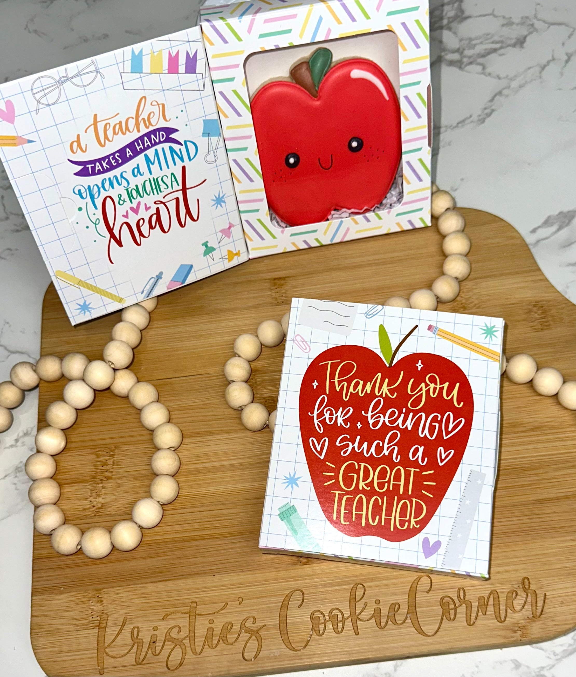 Teacher Appreciation Greeting Card | Kristie's Cookie Corner
